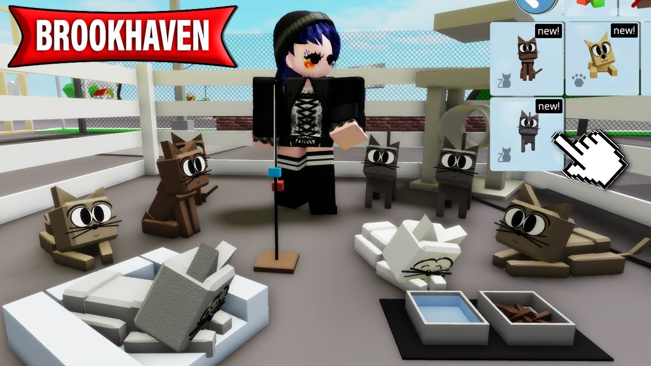 อัพเดท Brookhaven เลี้ยงหมาแมวได้เป็นสิบๆ ตัว! | Roblox 🏡 Cat Dog Prop ...