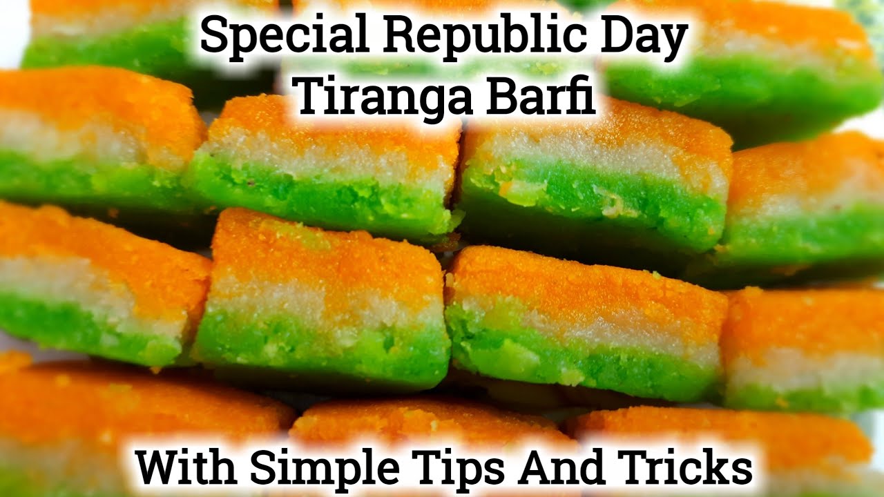 tiranga barfi recipe | tricolor barfi | tiranga sweet recipe | diwali ...