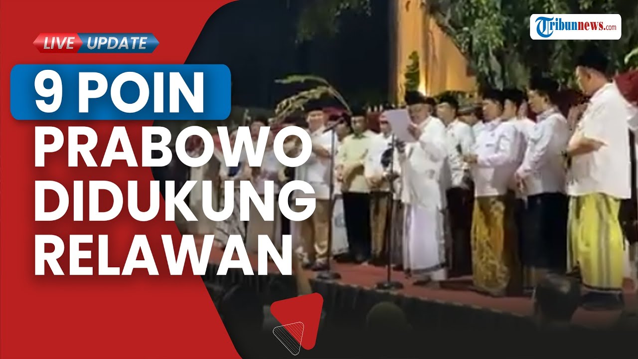 Relawan Jagat Prabowo Beberkan 9 Poin Dukungannya ke Ketum Gerindra: Mampu Melanjutkan Cita-cita ...