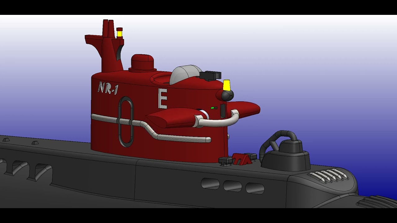 NR-1 Submarine 3d model - YouTube