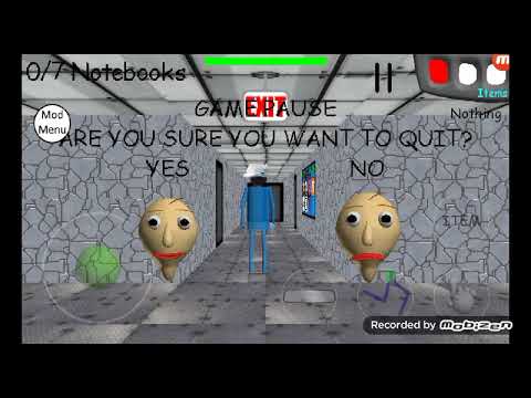 baldi's basics the old laboratory chapter 3 android mod menu (First Vid ...