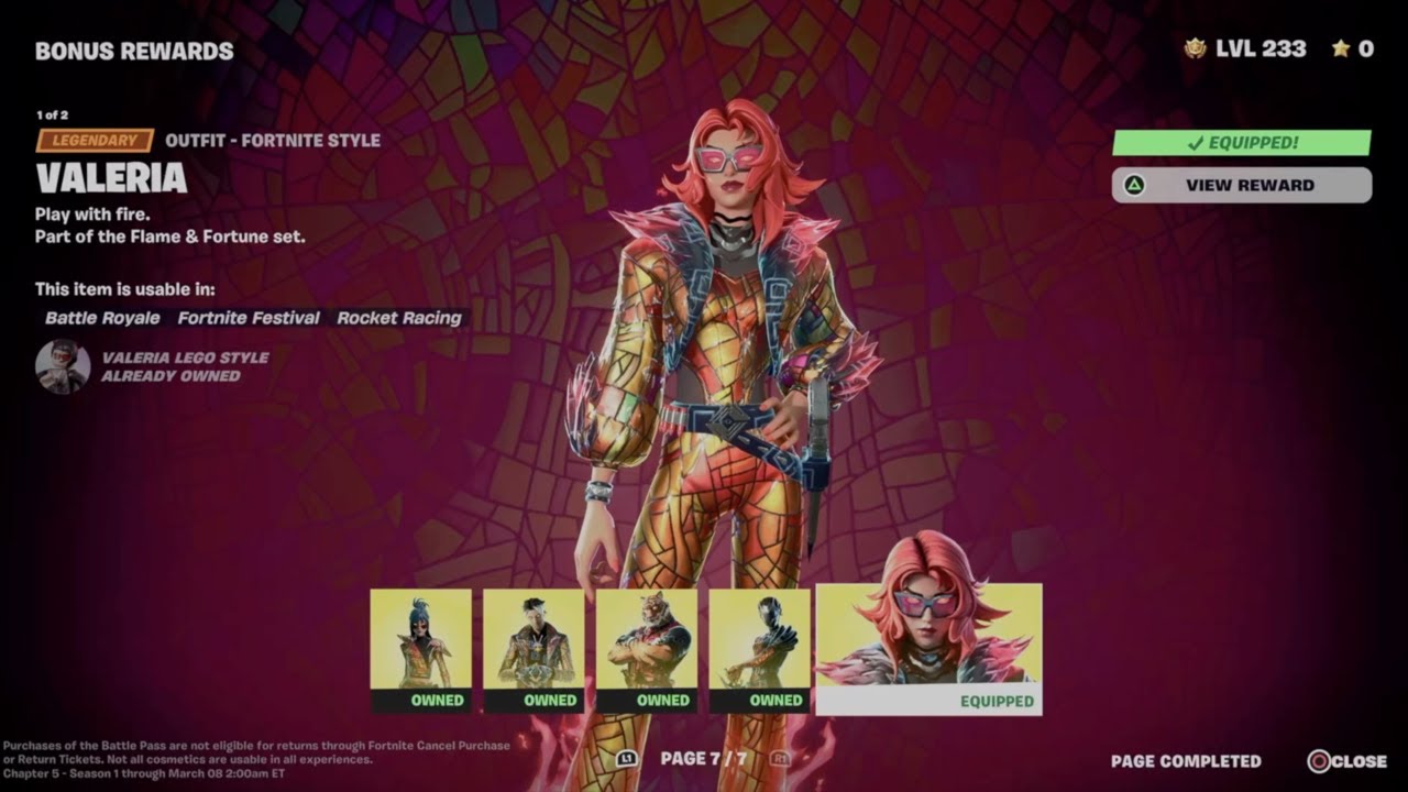 How to Unlock Valeria Skin Style in Fortnite | Battle Pass Bonus ...