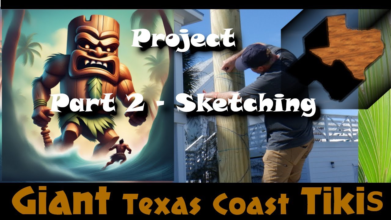 Giant Tiki Carving Project Part 2 - YouTube