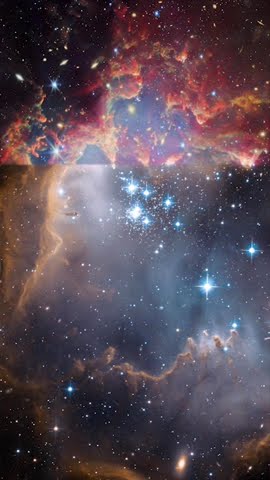 NGC 602 (Hubble and James Webb Space Telescope views) #shorts - YouTube