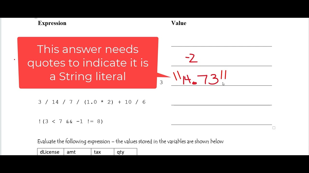 CS 121 Midterm Review - Expressions - YouTube