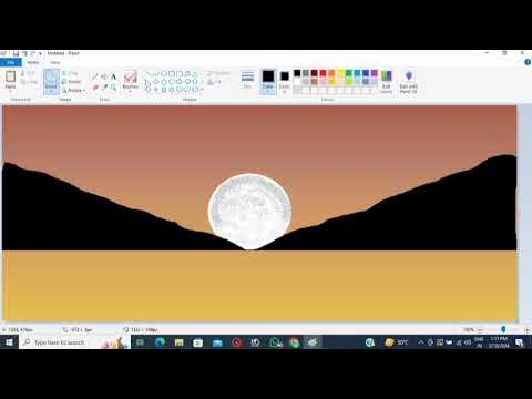 How to Draw in Ms paint | drawing in paint in computer | paint in ...