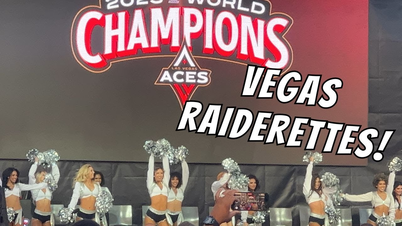 Las Vegas Raiderettes Cheerleading Squad for Raiders Perform at WNBA ...
