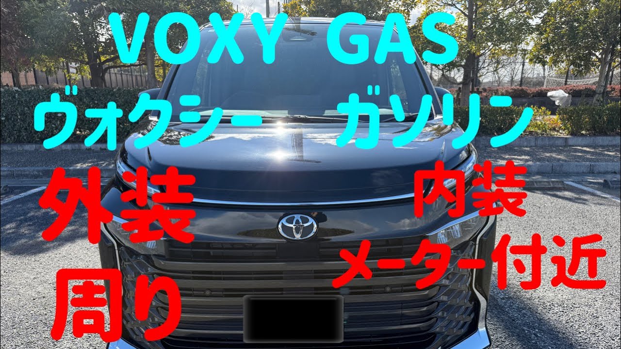 【No.02】ヴォクシー SZ ガソリン 外装and内装 YOXY トヨタ 納車 ノア兄弟車 - YouTube