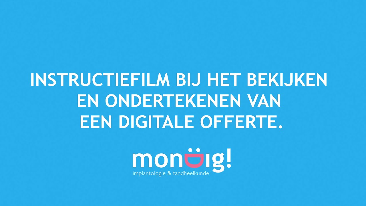 Uitleg bij het digitaal bekijken en ondertekenen van een offerte - YouTube