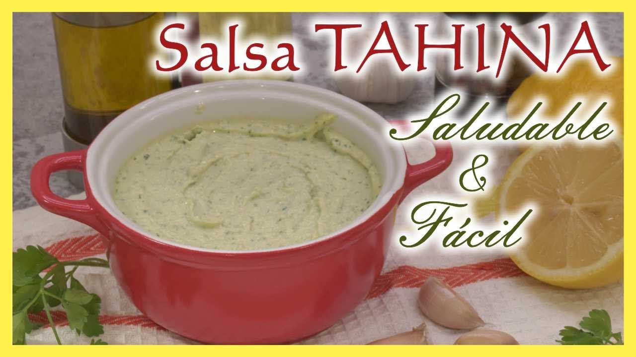 Receta Salsa TAHINA o TAHINI 🥙 Muy Fácil - YouTube