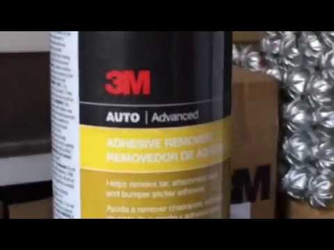3M 03618 - Удаление остатков клея и скотча с помощью нового очистителя ...