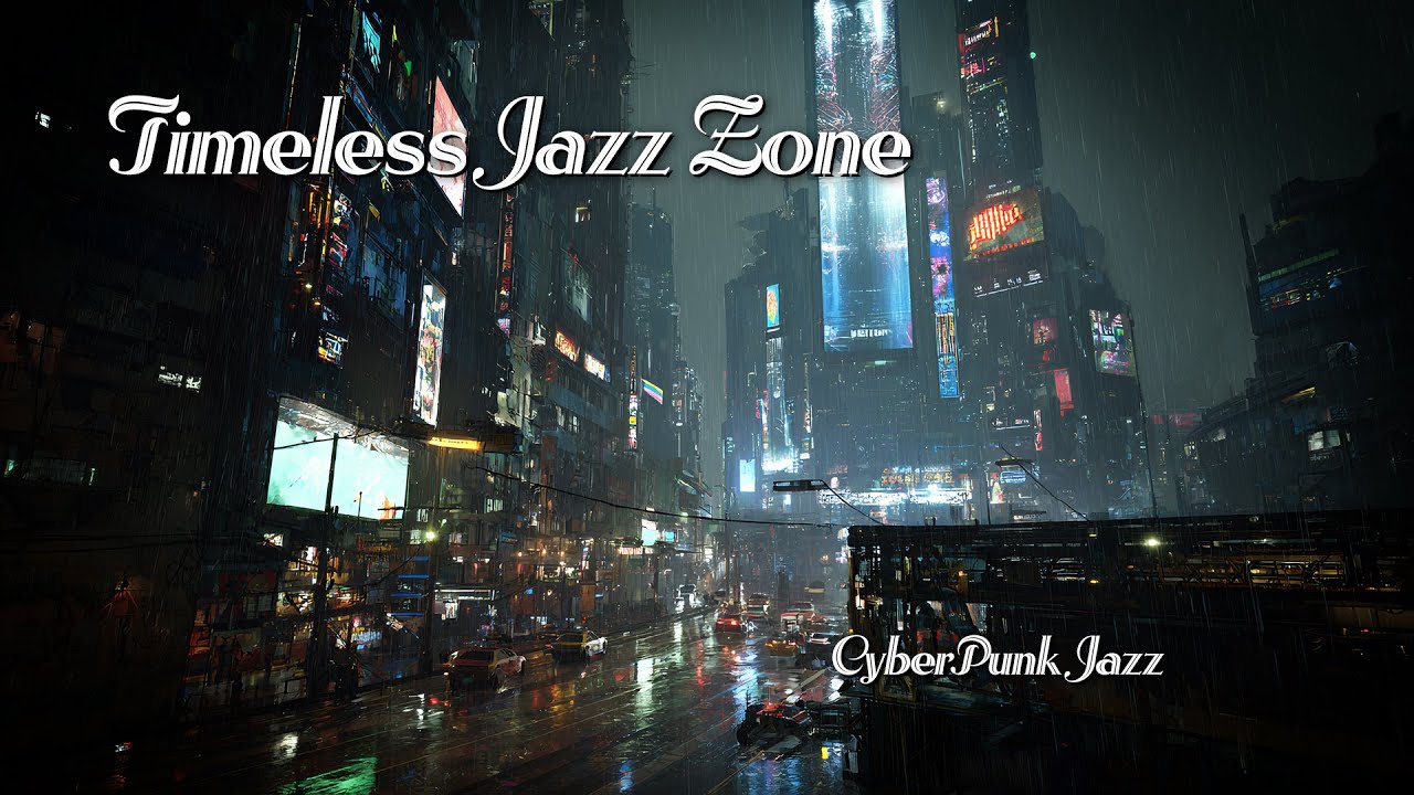 Relaxing Jazz Music cyberpunk Nostalgic Futuristic Colorful Visuals 1 ...