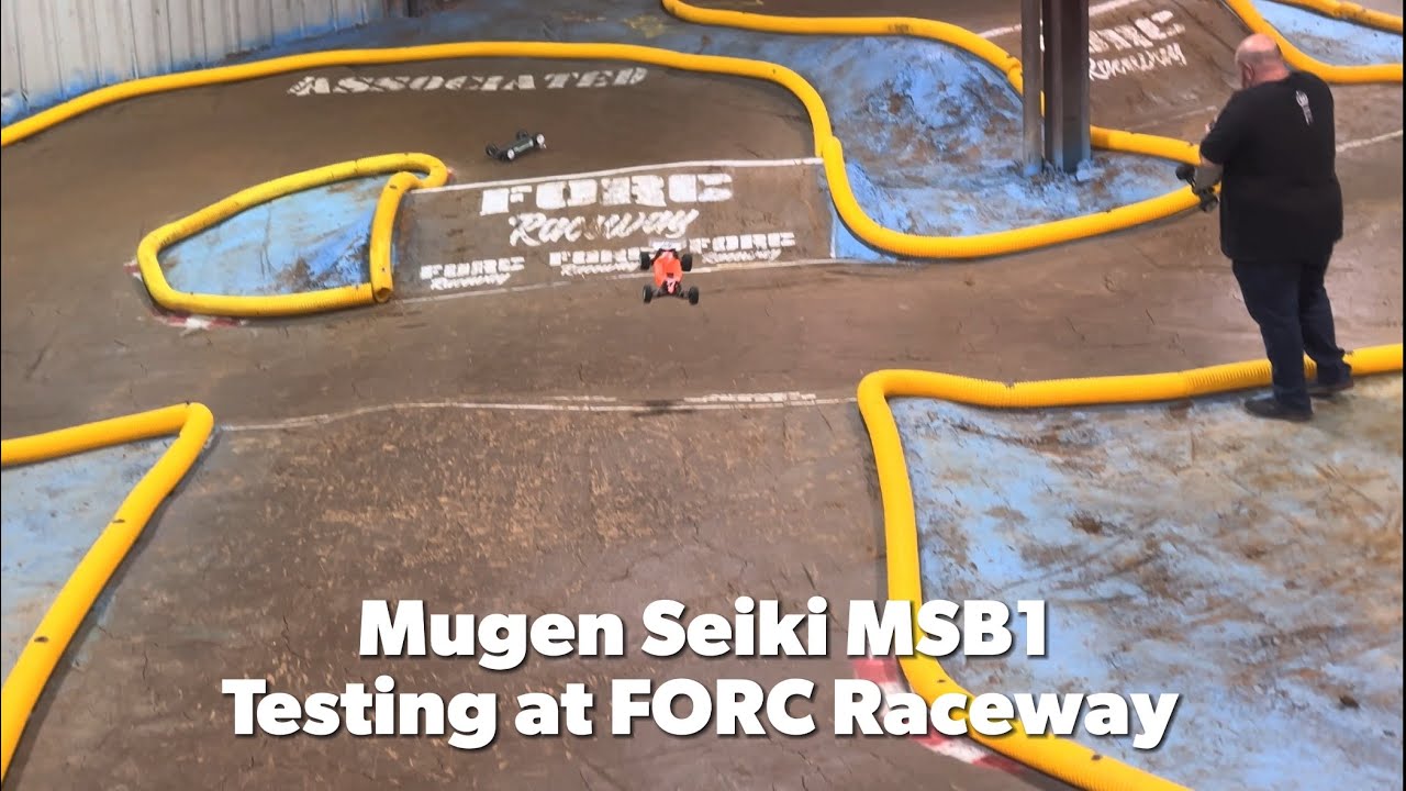 Mugen Seiki MSB1 | On-Track Testing (Sealed Clay) - YouTube