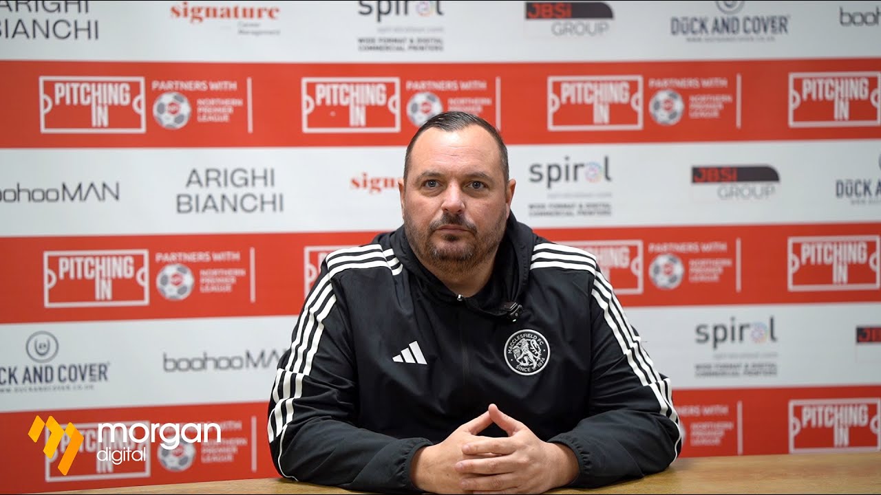 Michael Clegg after Morpeth Town victory - YouTube