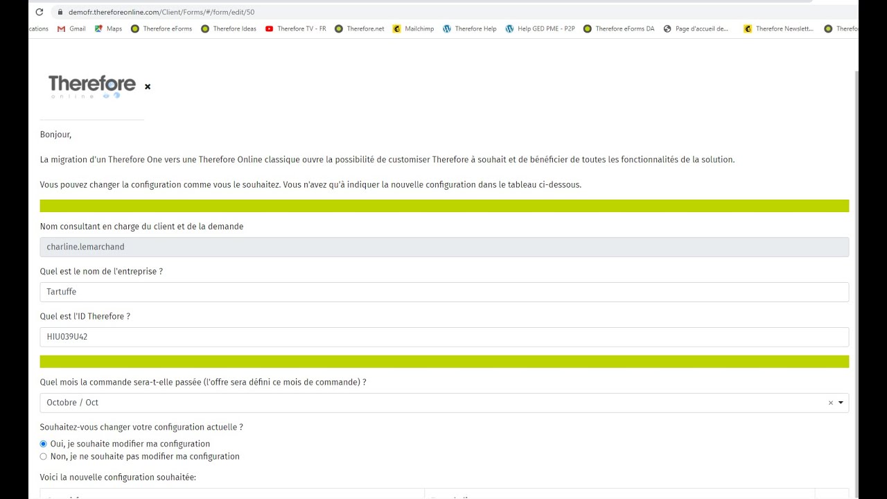 Formation Therefore 2020 - Améliorations eforms - YouTube