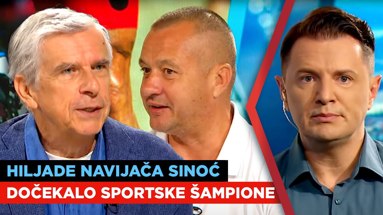 Hiljade navijača sinoć dočekalo sportske šampione I dr Stanko Crnobrnja ...