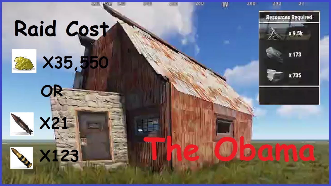 Obama (Rust Base) 35,550 SULPHUR Raid! (Fake Roleplay Base) - YouTube