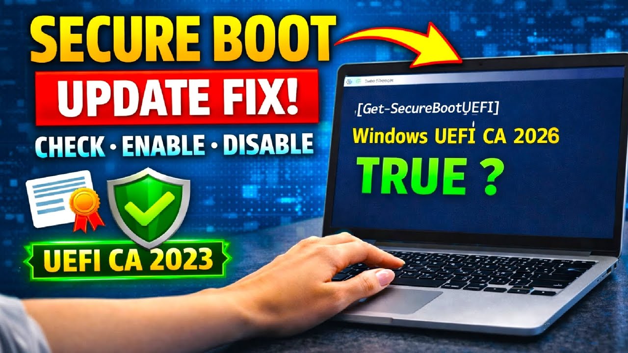 Windows Secure Boot Update Fix | Enable Secure Boot Certificate 2026 ...