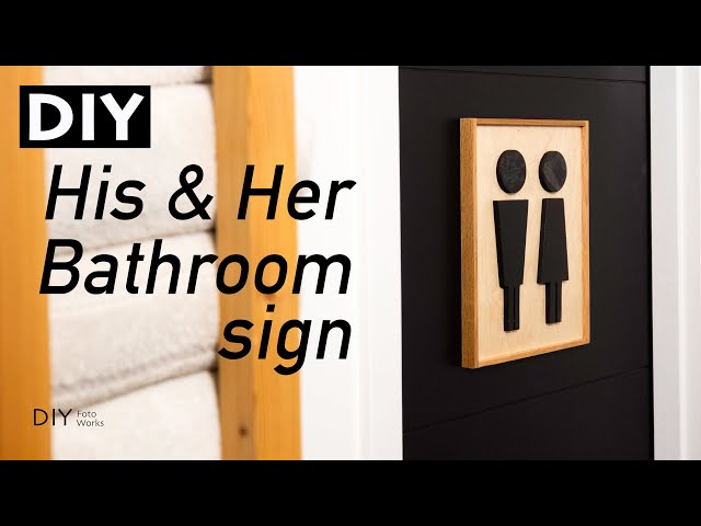 His And Her Bathroom Signs