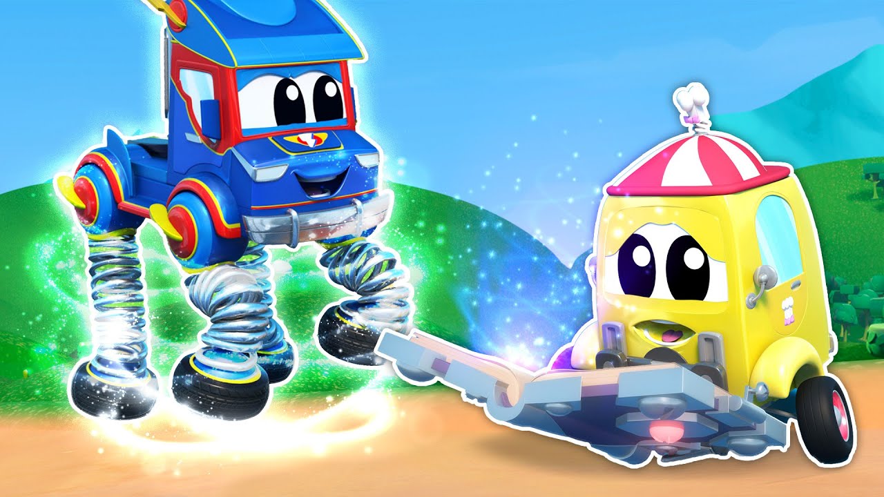 The evil curse in CAR CITY! | Super Truck Cartoons for Kids | 20 mins ...