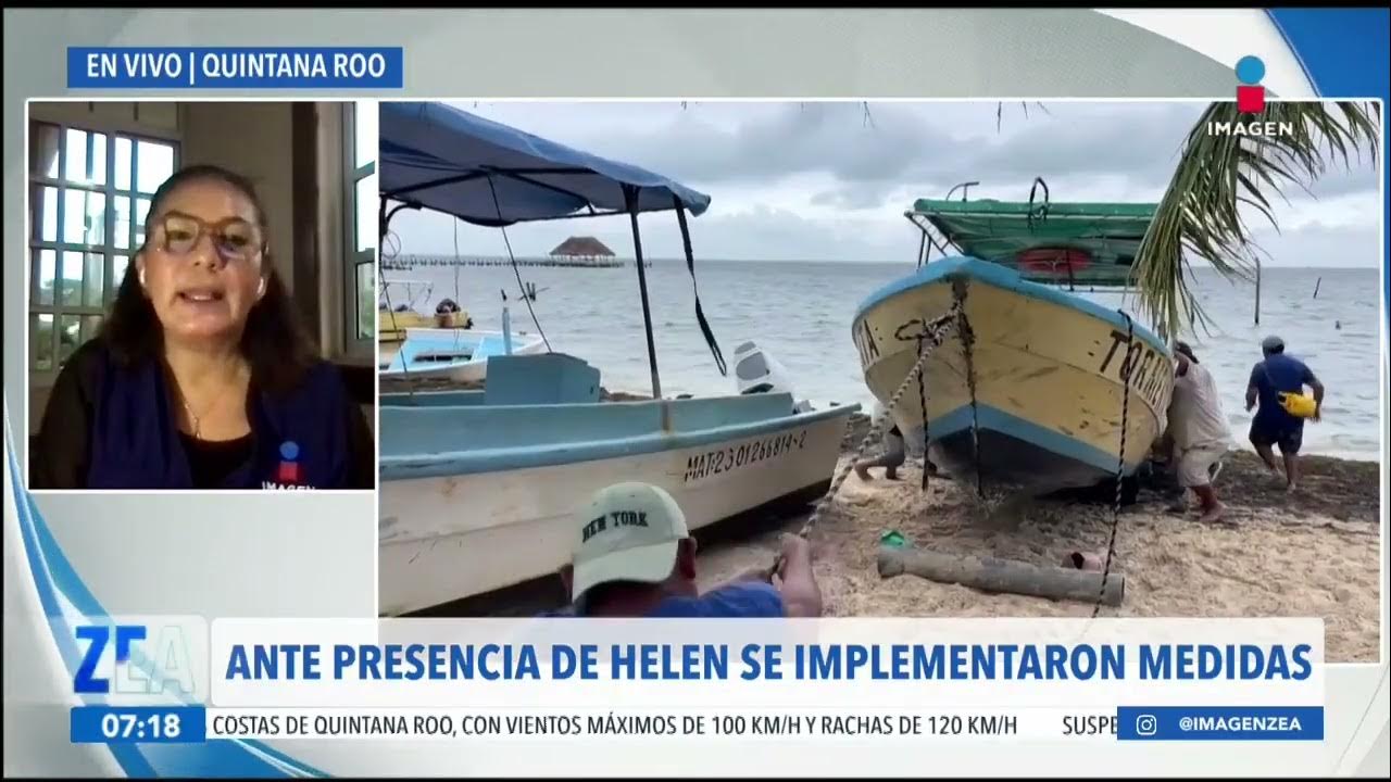 Quintana Roo, en alerta roja por la tormenta tropical Helene | Noticias con Francisco Zea - YouTube