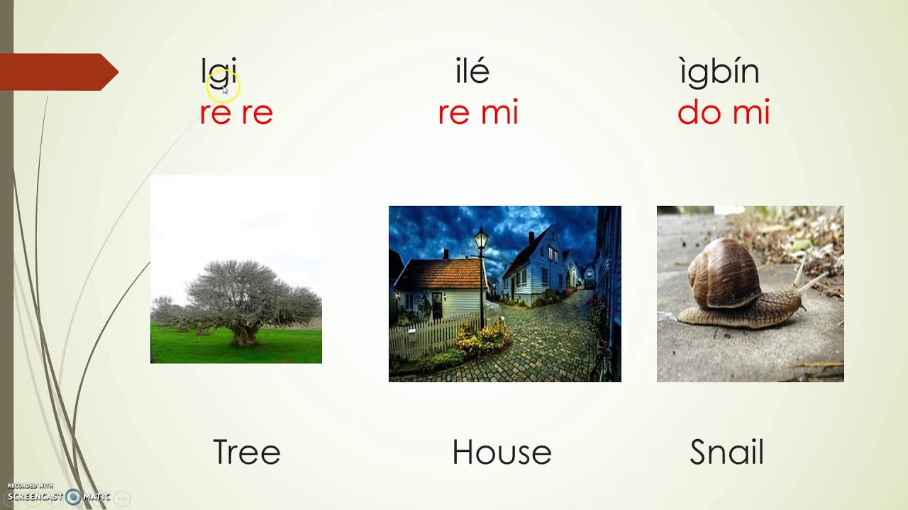 Easy to learn Yoruba Phonics 3 DoReMi tonal sign - YouTube