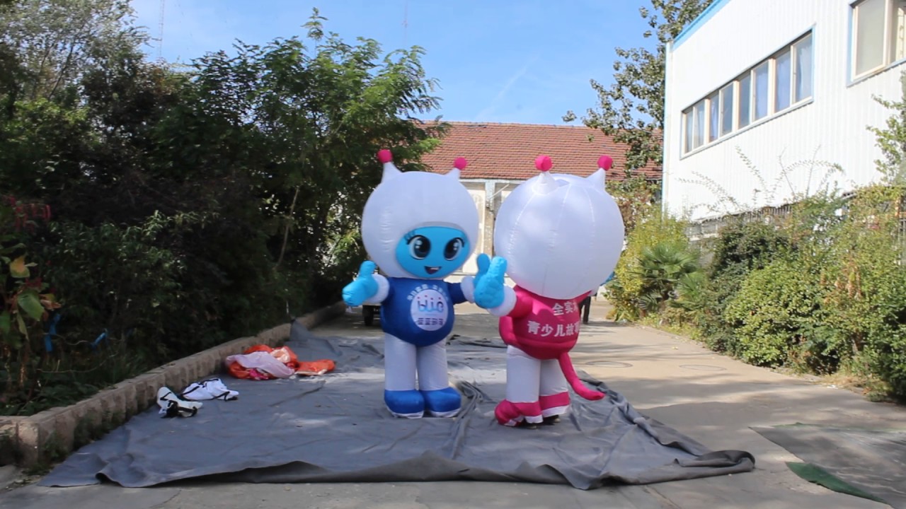 Inflatable costumes - YouTube