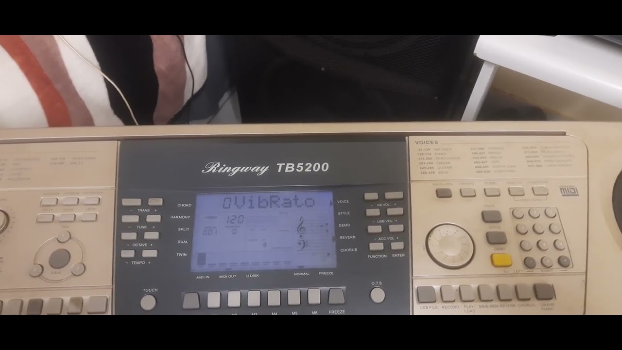 how to set Ringway tb5200 for fretless - YouTube