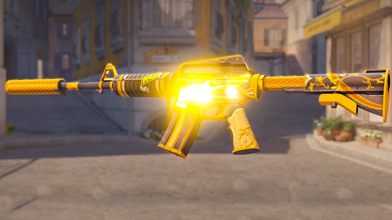 this Glitter is insane🔥🔥- CS2 Updated NAVI Glitter Paris - M4A1 Golden ...