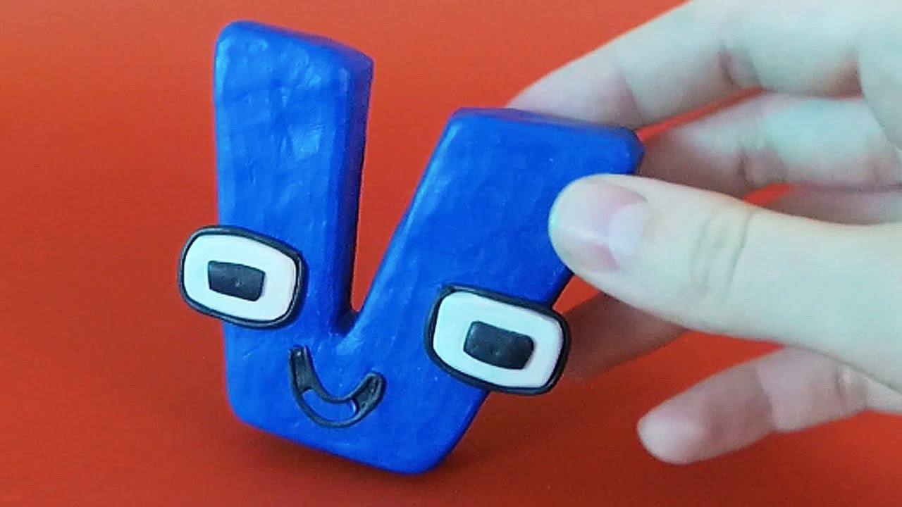Making Clay V letter Alphabet lore | Clay Girl - YouTube