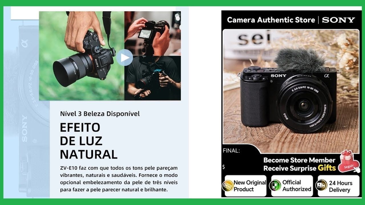 Professional Photography SONY Alpha ZV E10 ZVE10 APS C E Mount ...