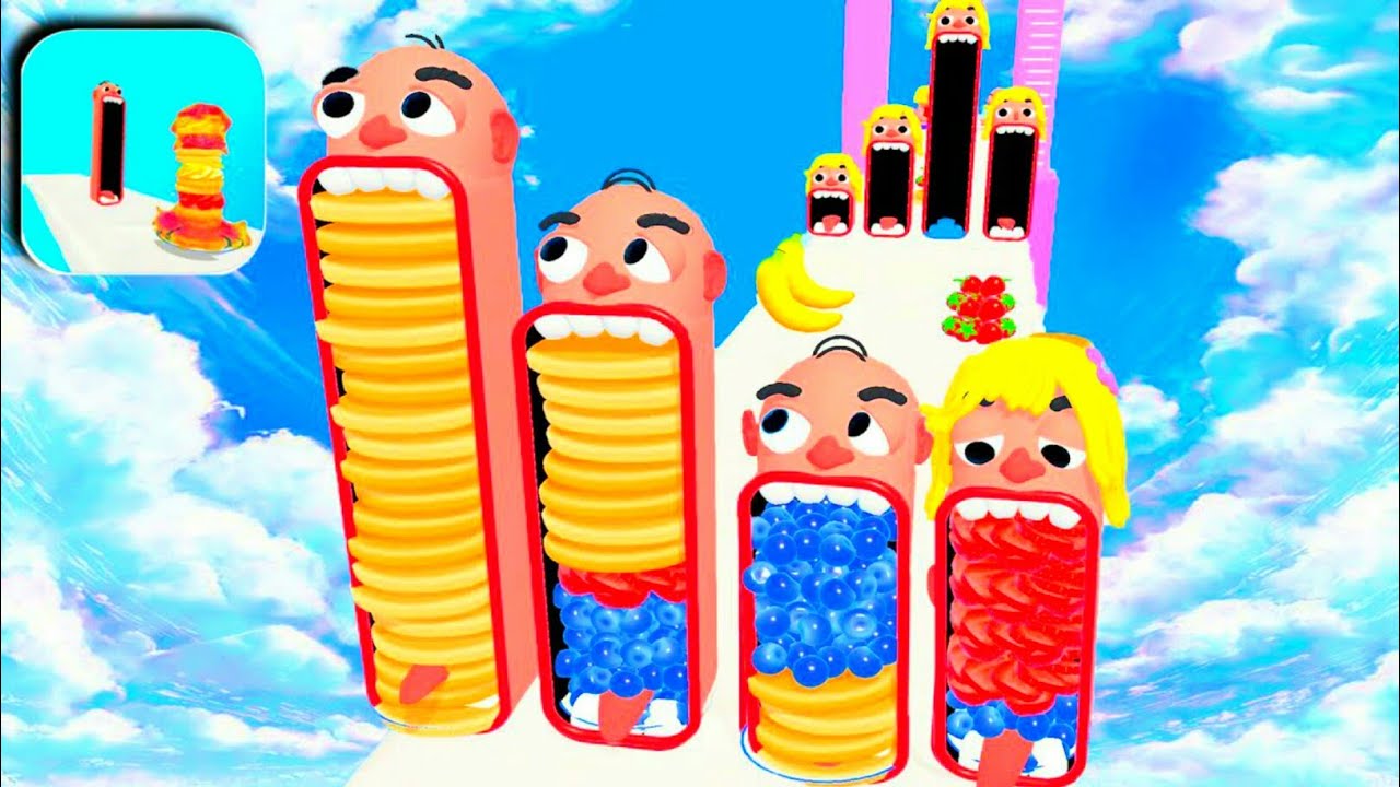 PANCAKE RUN 🍇🍓🍌 Gameplay All Levels Walkthrough New Update Game Max ...
