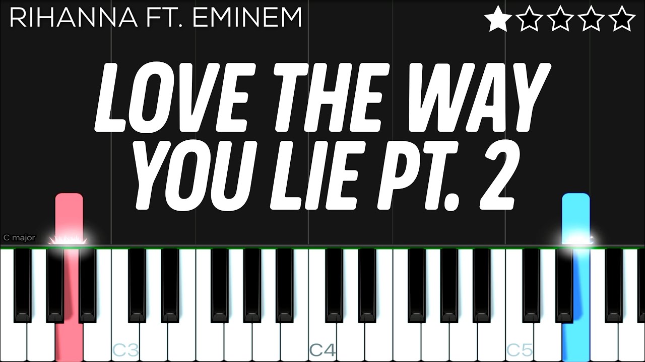 Rihanna ft. Eminem - Love The Way You Lie Part 2 | EASY Piano Tutorial ...