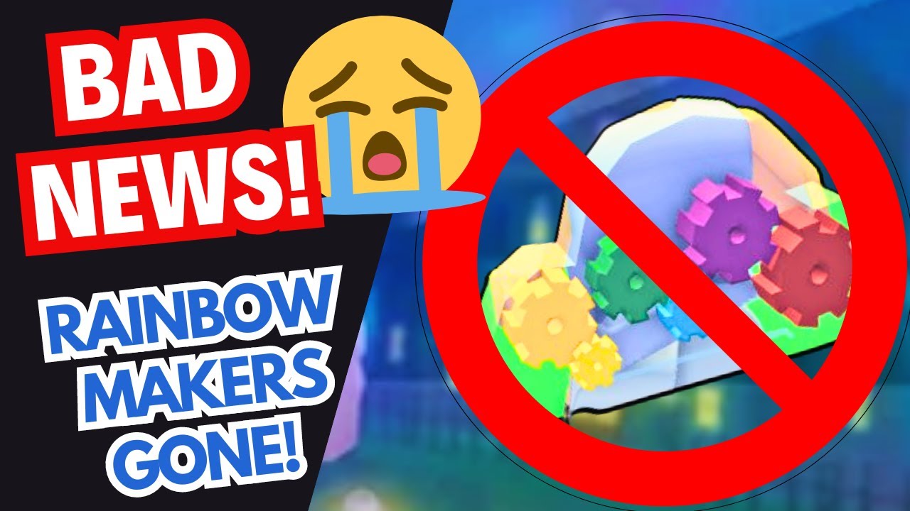 😭BAD NEWS Players Cry Over MISSING Rainbow Makers in Adopt Me! Roblox ...