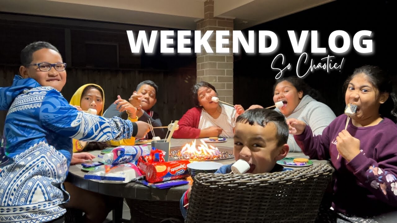 WEEKEND VLOG | life with 7 kids! chit chat + catering + called mum for ...