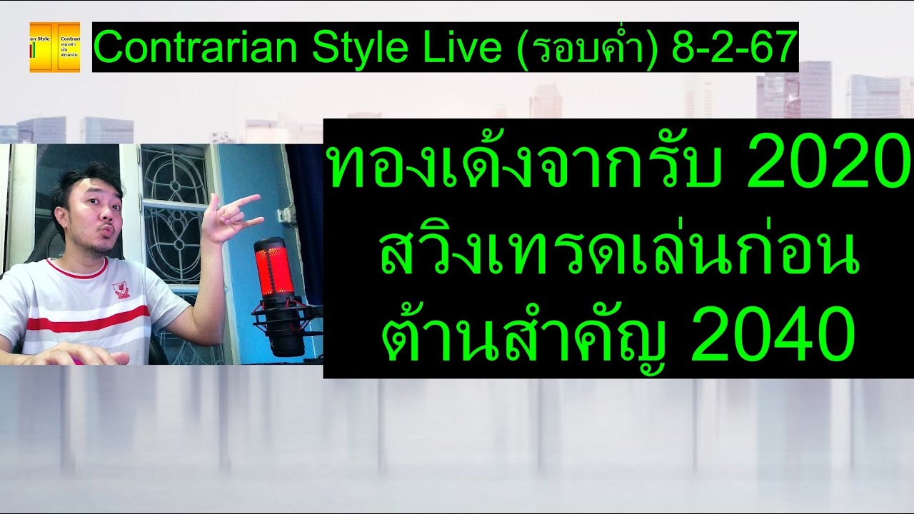 ทองเด้งจากรับ 2020 สวิงเทรดเล่นก่อน ต้านสำคัญ 2040 | Contrarian Style ...