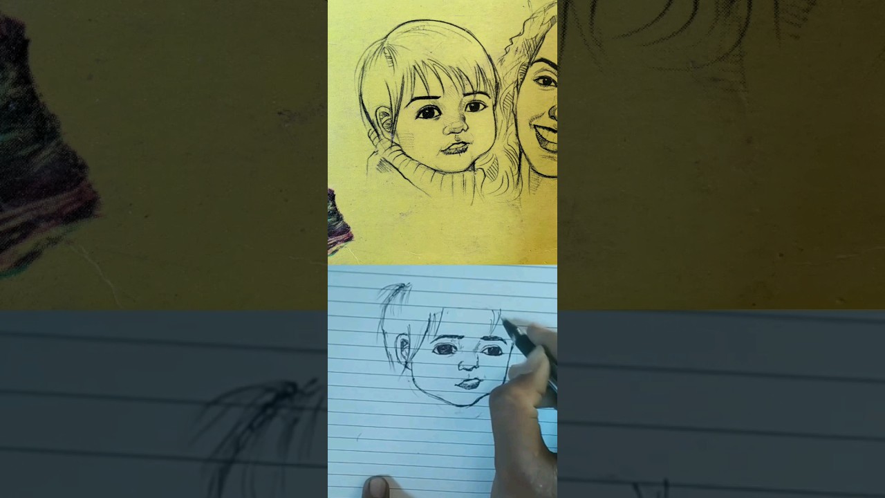 small kids drawing short #drawing /#viraldrawing - YouTube
