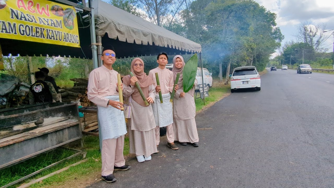 2023/4/24: Raya ke 3 Melaka-beli lemang daun lerek depan Mardi Kuala ...