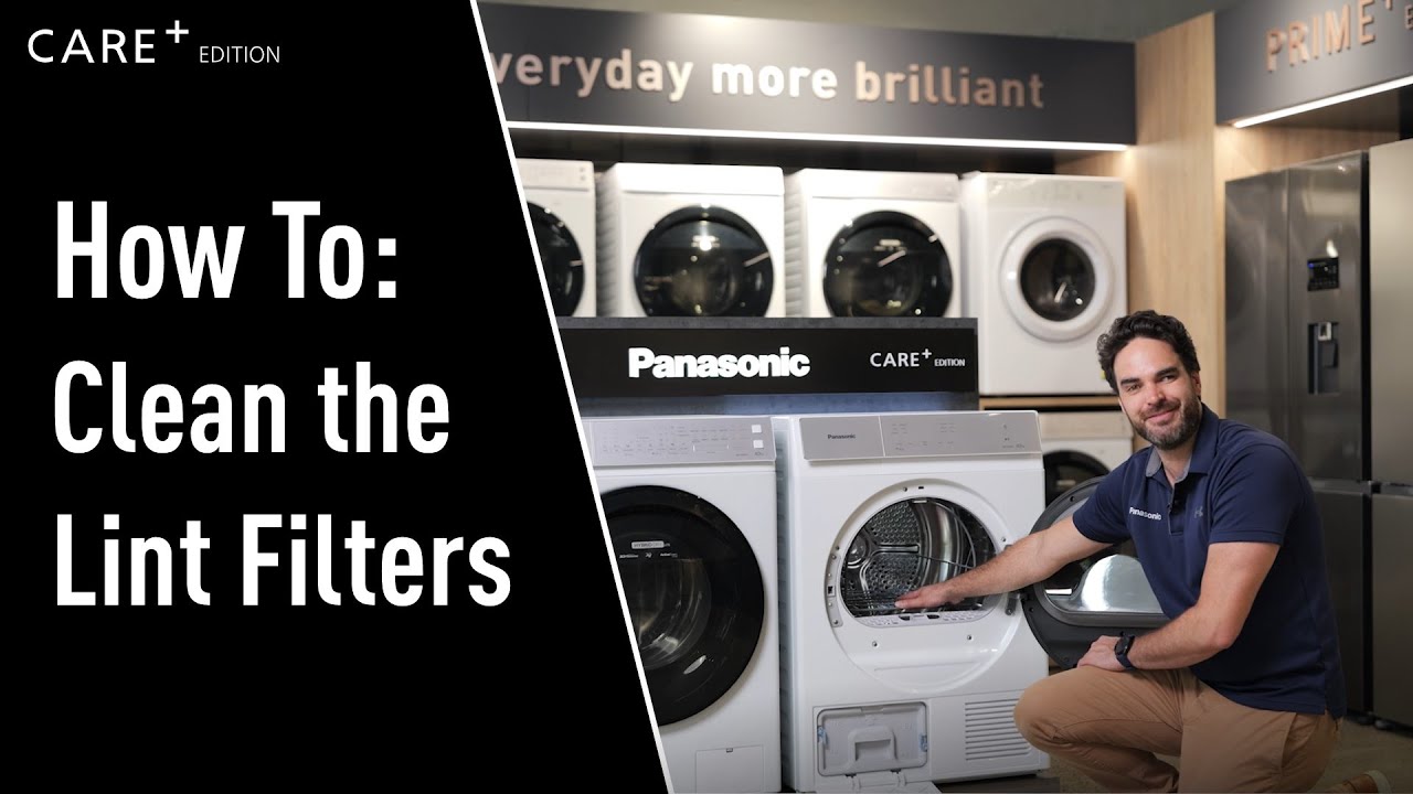 How to | Clean the lint filters - JD1 Heat Pump Dryer - YouTube