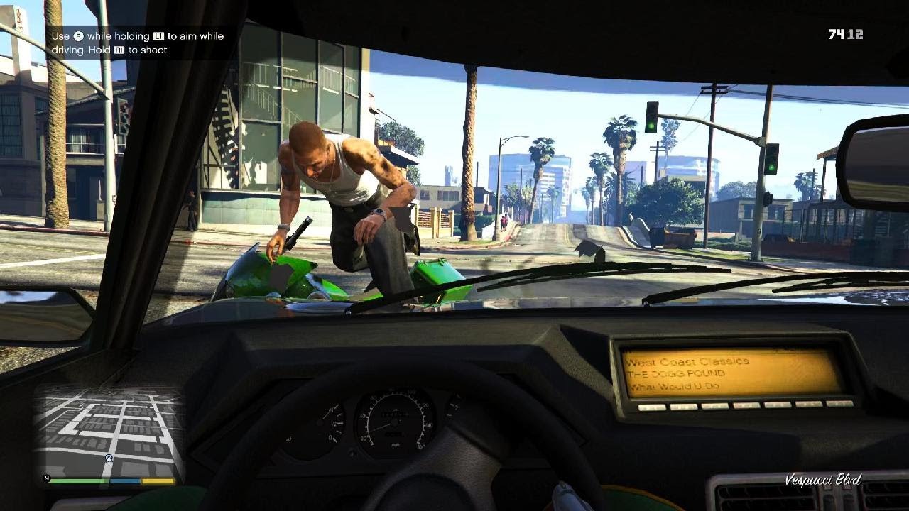 Grand Theft Auto V How To Stop An Unsafe Driver - YouTube