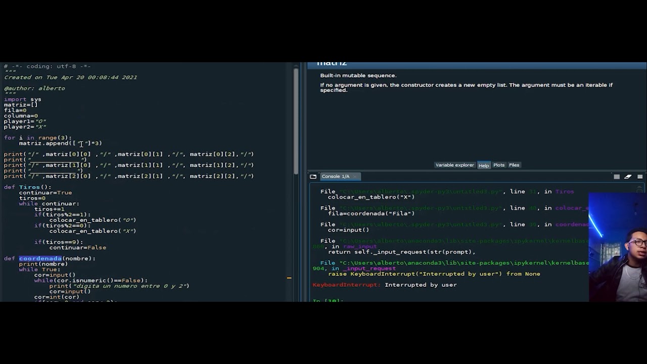 Elabora tu propio juego de gato con python (parte 2) - YouTube