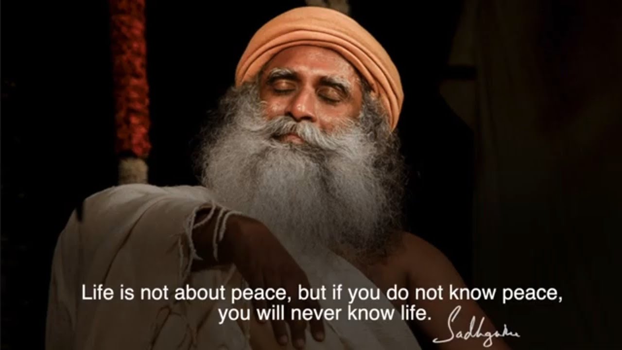 What is PEACE💖|By SADHGURU| - YouTube