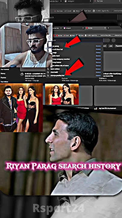 Riyan Parag search history 😲😲 - YouTube