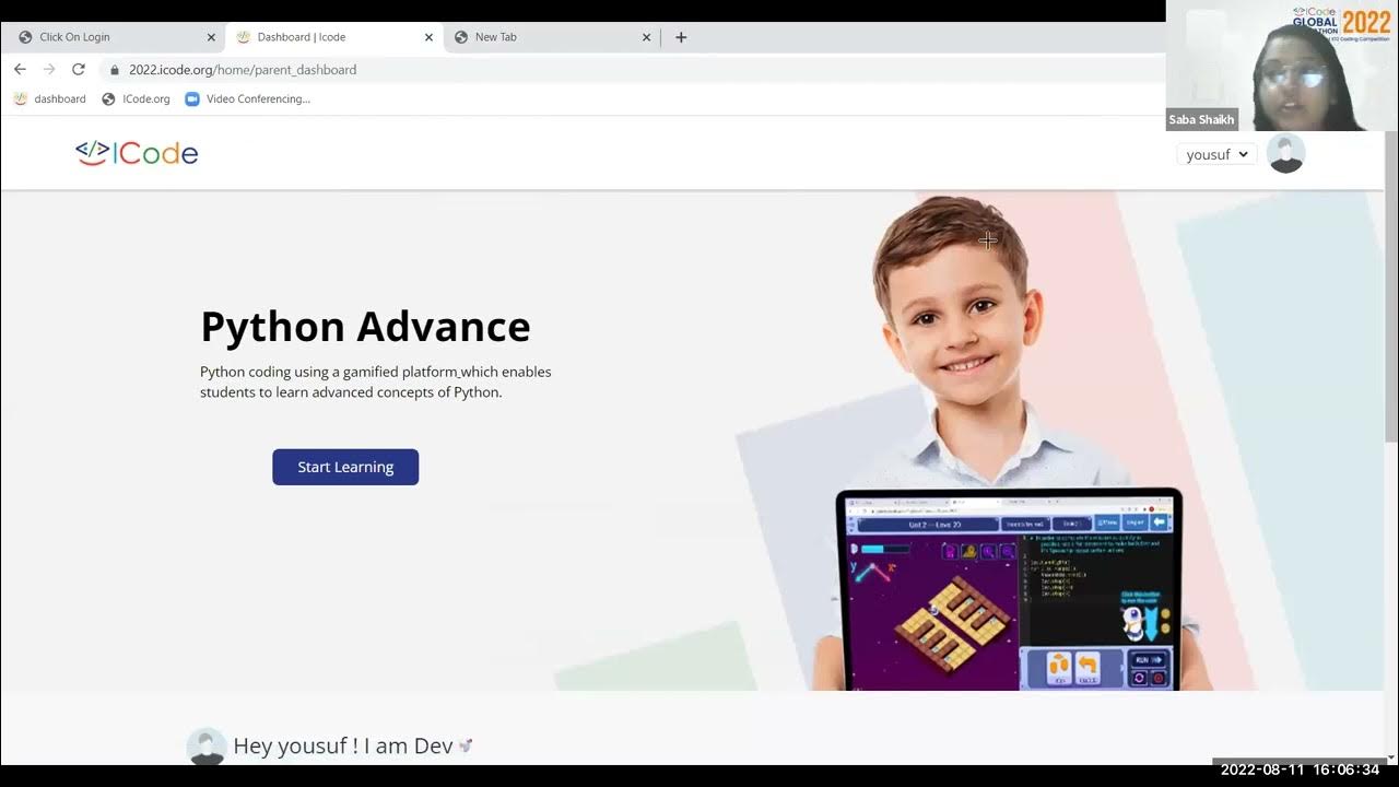 Icode Global Hackathon 2022python Beginner Youtube