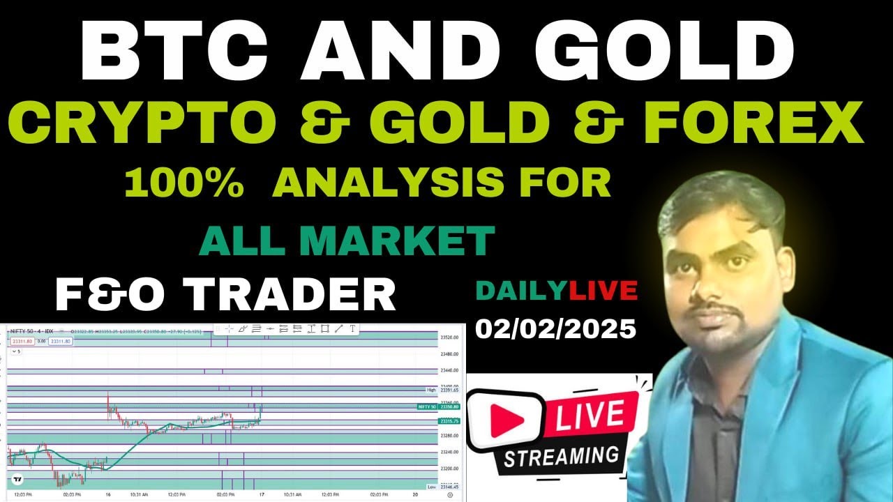 Live Trading Crypto BTC & GOLD || 02 Feb || TRADING YOKO F&O - YouTube