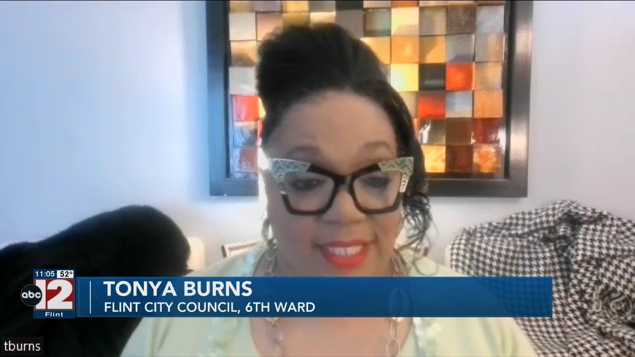 Flint City Council's Tonya burns speaks about recent suspension - YouTube