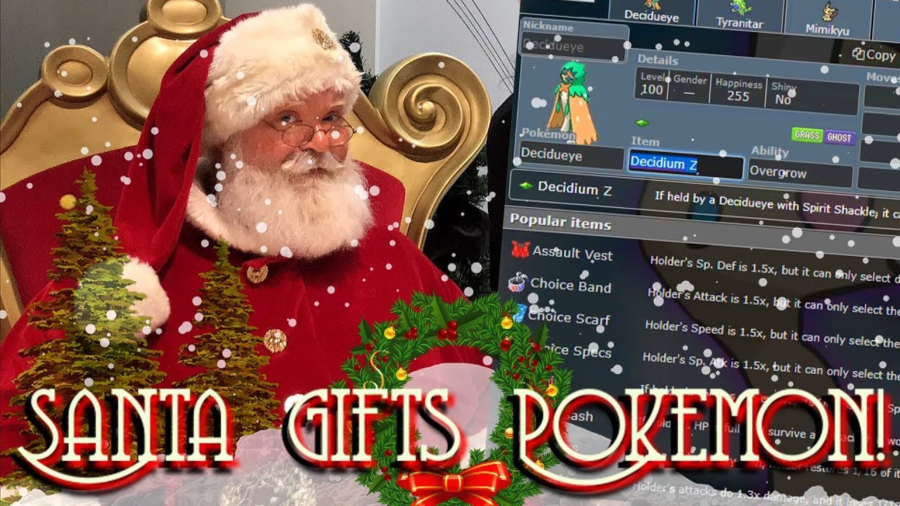 SANTA CLAUS made this Pokemon team! - YouTube