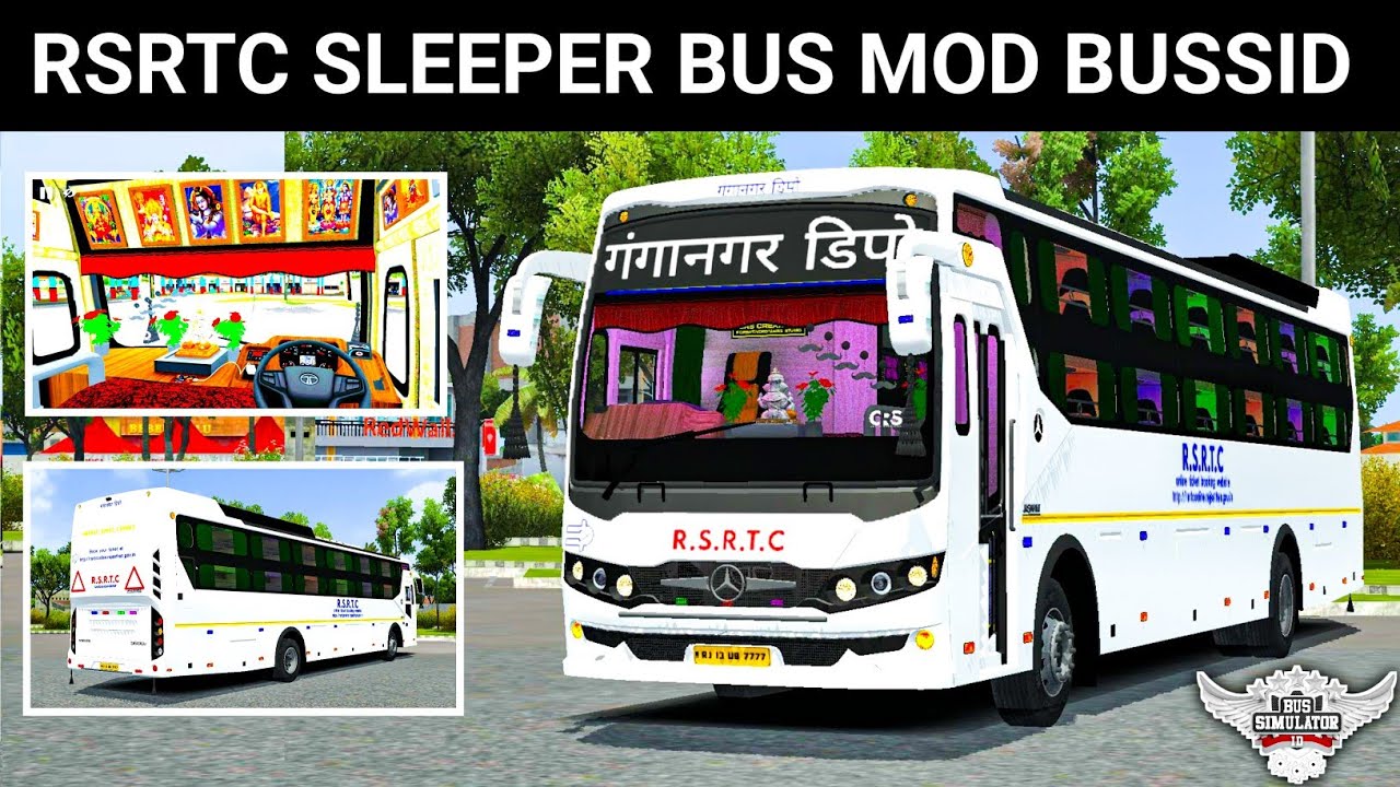 RSRTC Bus Mod for Bus Simulator Indonesia | Bussid RSRTC Mod| Mahadev ...