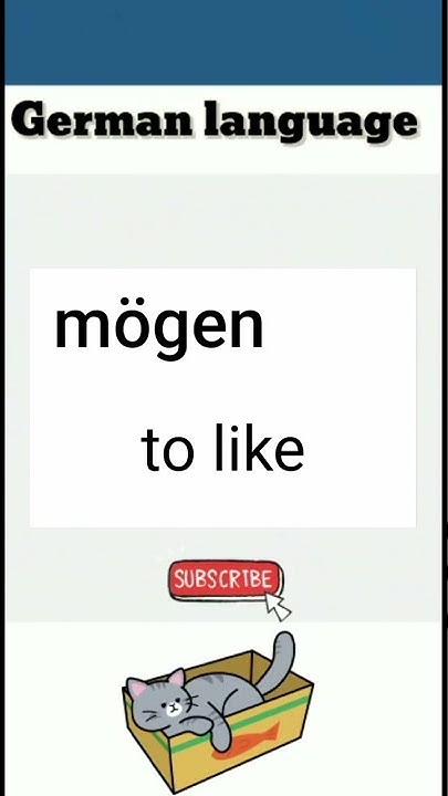 mögen ( to like) german verbs - YouTube