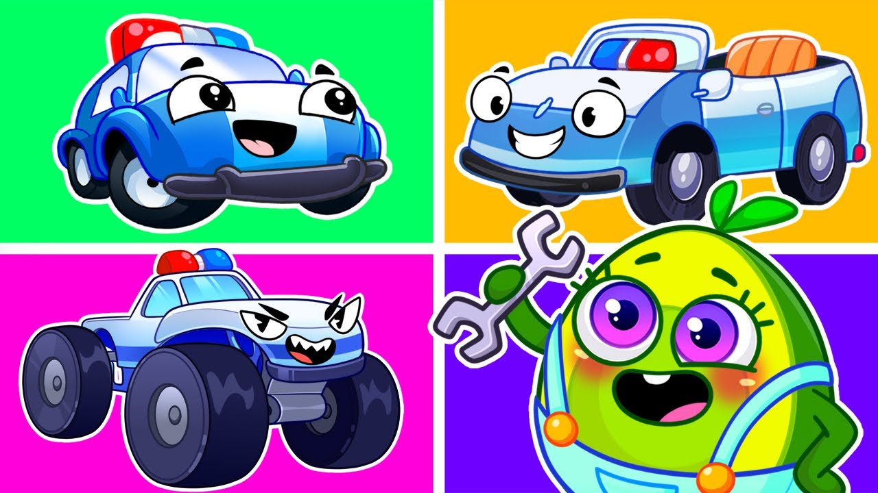 Let's Go Police Monster Truck! 🚔 Rescue Team || Best Kids Cartoon by ...